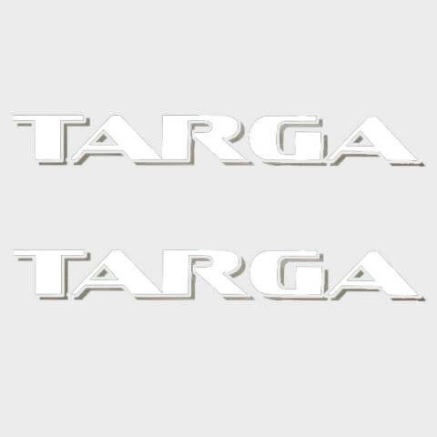 Tracker Boat Decals 58882 | Targa Logo White Stickers (Pair) - Walmart.com