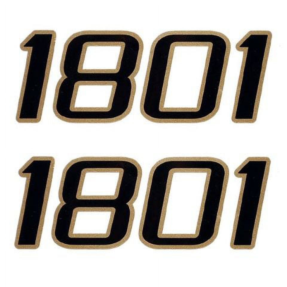 Tracker Boat Emblem Decal Stickers 130102 | Mako 1801 Black Gold (Pair ...