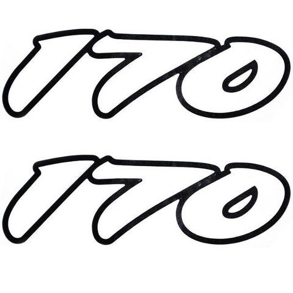 Tracker Boat Emblem Decal Stickers | 170 White Black (Pair) - Walmart.com