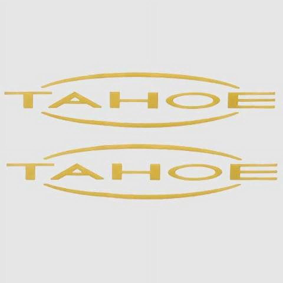 Tracker Boat Emblem Decal Stickers | Tahoe Gold Foam Filled (Pair ...