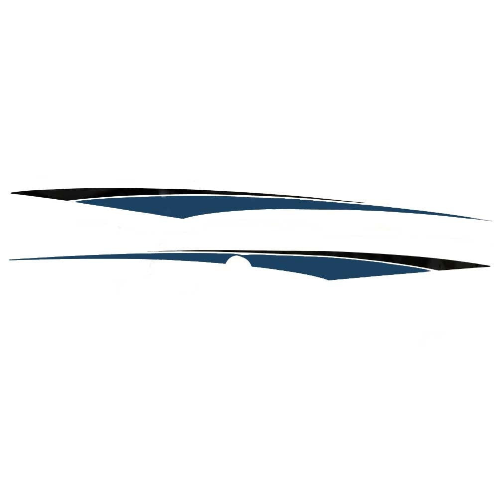 Tracker Boat Graphic Decal Stickers | 85 x 5 1/2 Inch Blue (Set of 2 ...