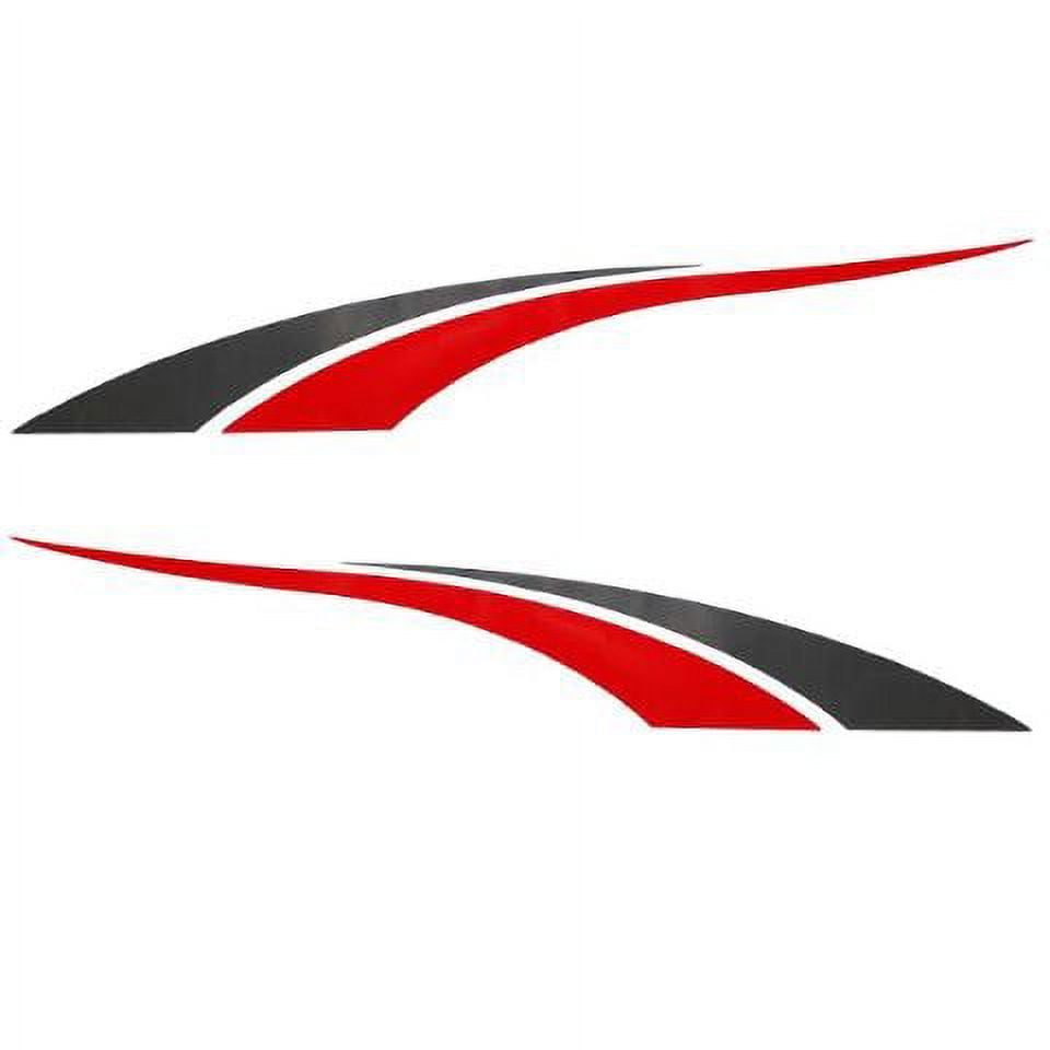 Tracker Boat Graphic Decals 144282 | Red Charcoal Stickers (Set of 2 ...