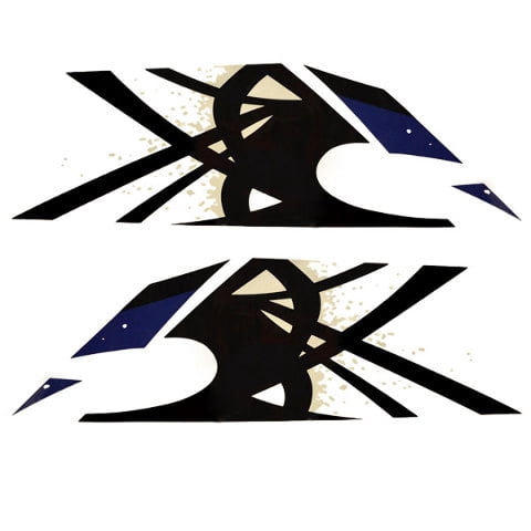 Tracker Boat Graphic Decals 151732 / 151733 | Q4 / Q5 2007-09 Blue 2PC ...