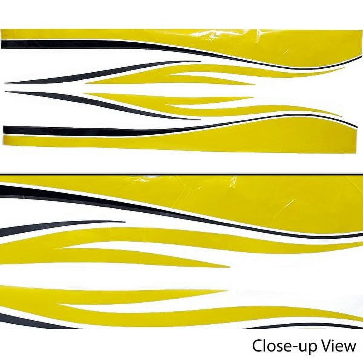 Tracker Boat Graphic Decals | Port Starboard Yellow Black Gray (Set ...