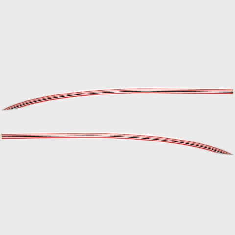 Tracker Boat Graphic Hull Decal 167466 | Sticker Red Silver (Set of 2 ...