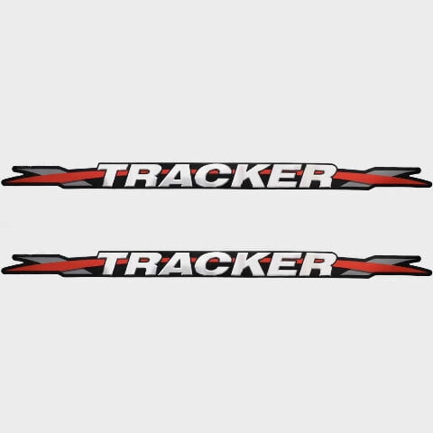 Tracker Boat Logo Decal Sticker 336358 | 32 1/2 Inch Black Red (Pair ...