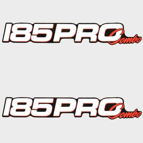 Tracker Boat Model Decals | 185 Pro Combo 13 Inch Black / White (Pair ...