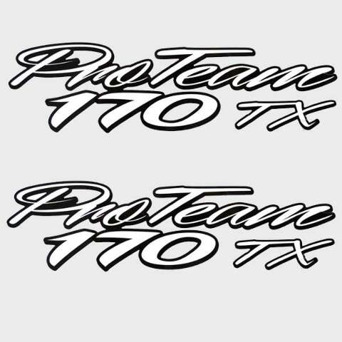 Tracker Boat Model Decals | Pro Team 170 TX White Stickers (Pair ...