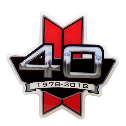 Tracker Boat OEM Raised Emblem Decal | 40th Anniversary - Walmart.com