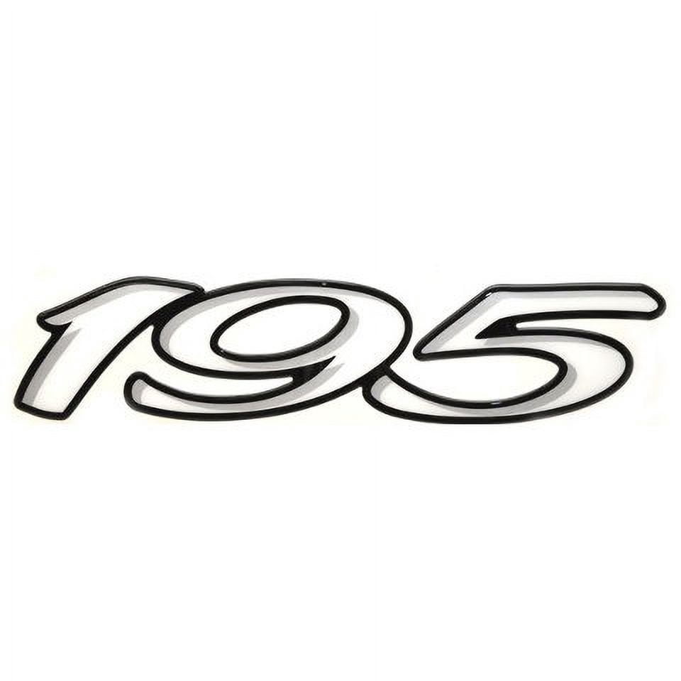 Tracker Boat Raised Decal 169159 | 195 TXW 18 x 4 Inch Black Silver ...