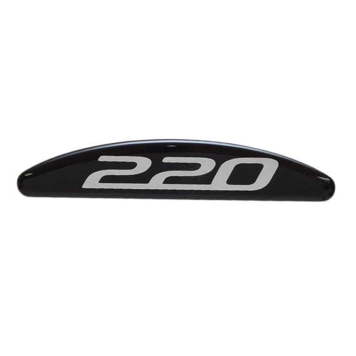 Tracker Boat Raised Decal | 220 Black Silver Sticker - Walmart.com