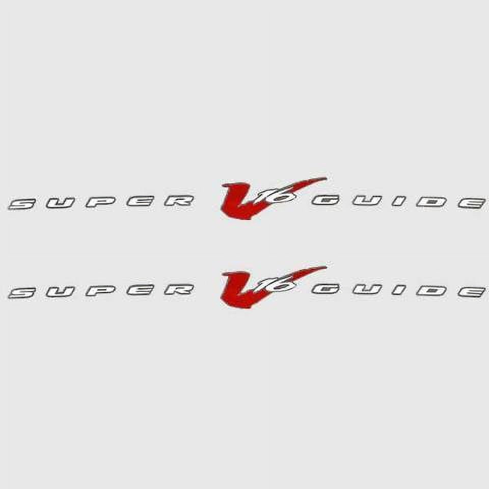 Tracker Boat Super Guide Decals 161721 | V16 Vinyl 35 1/2 Inch (Pair ...