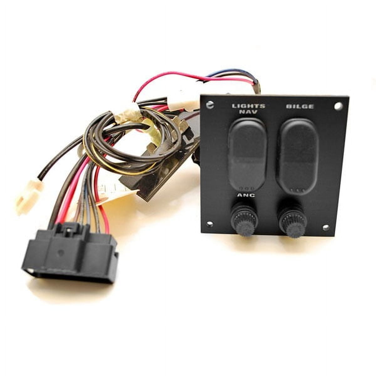 Tracker Boat Switch Panel 118488 | 3 1/2 x 3 5/8 Inch Black Plastic ...