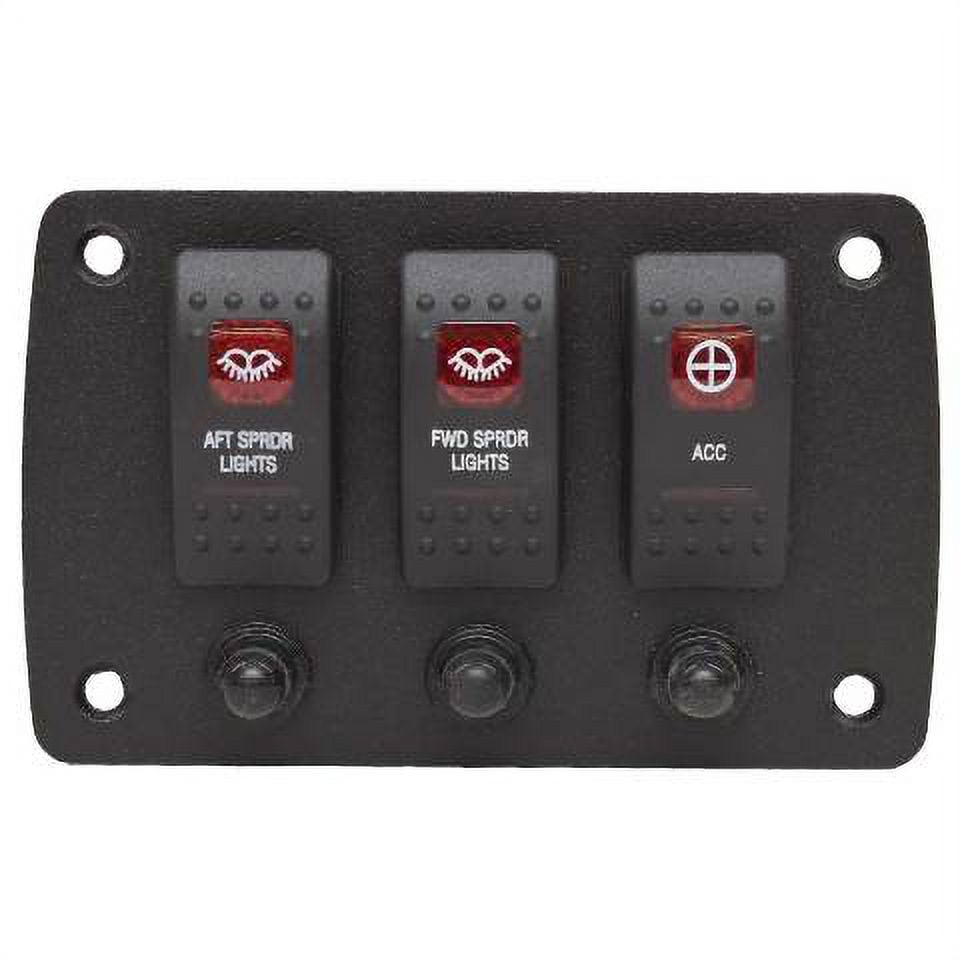 Tracker Boat Switch Panel 303744 | w/ Breakers 5 1/4 x 3 1/4 Inch ...