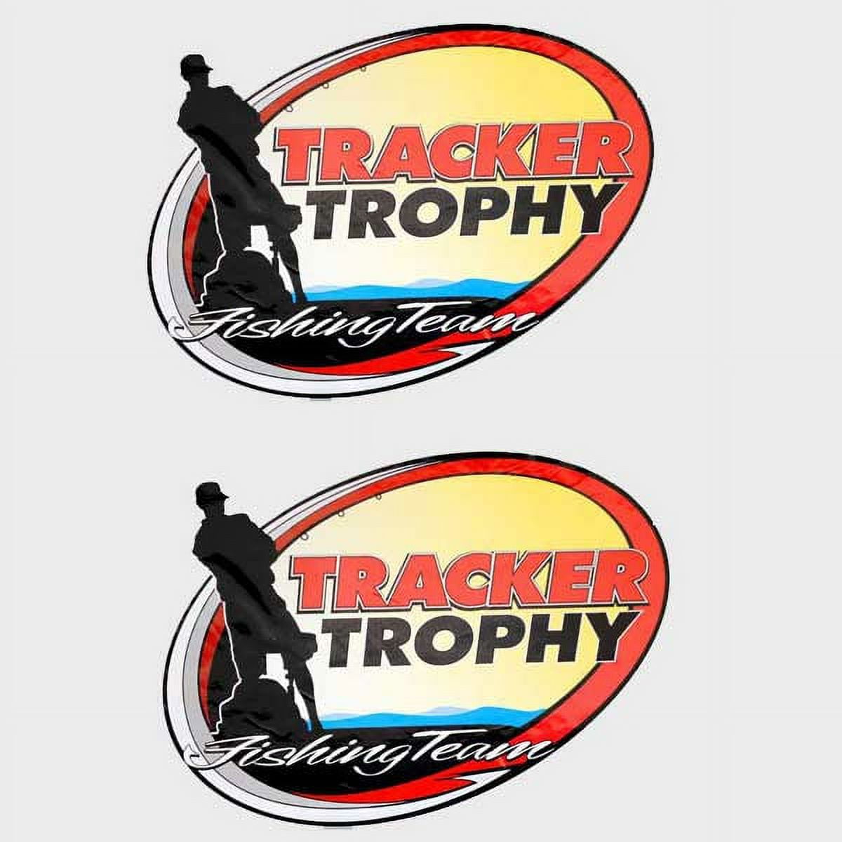 Tracker Boat Trophy Fishing Team Decal Stickers | 12 x 9 Inch (Pair ...