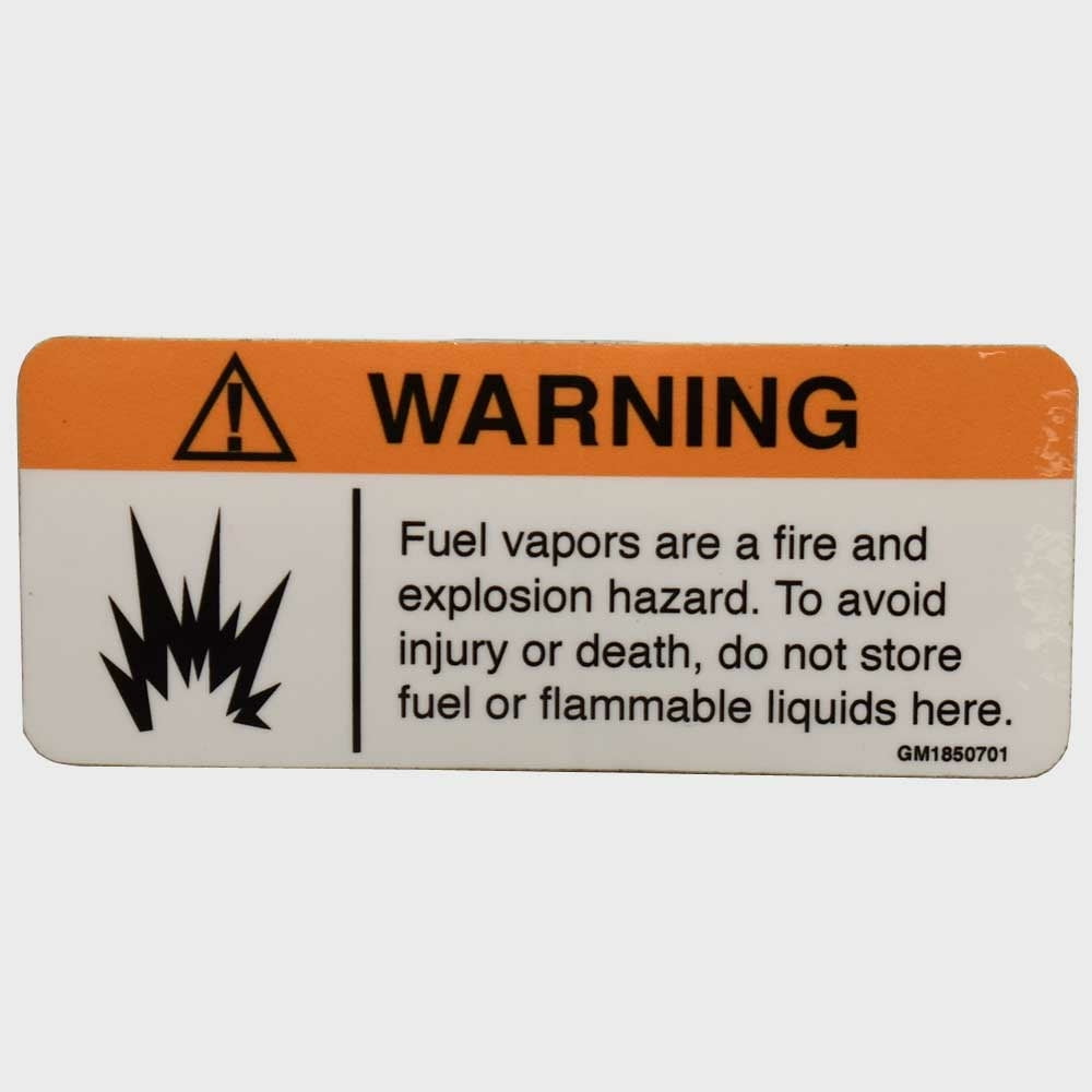 Tracker Boat Warning Decal Sticker 202428 | Fuel Vapor Hazard - Walmart.com
