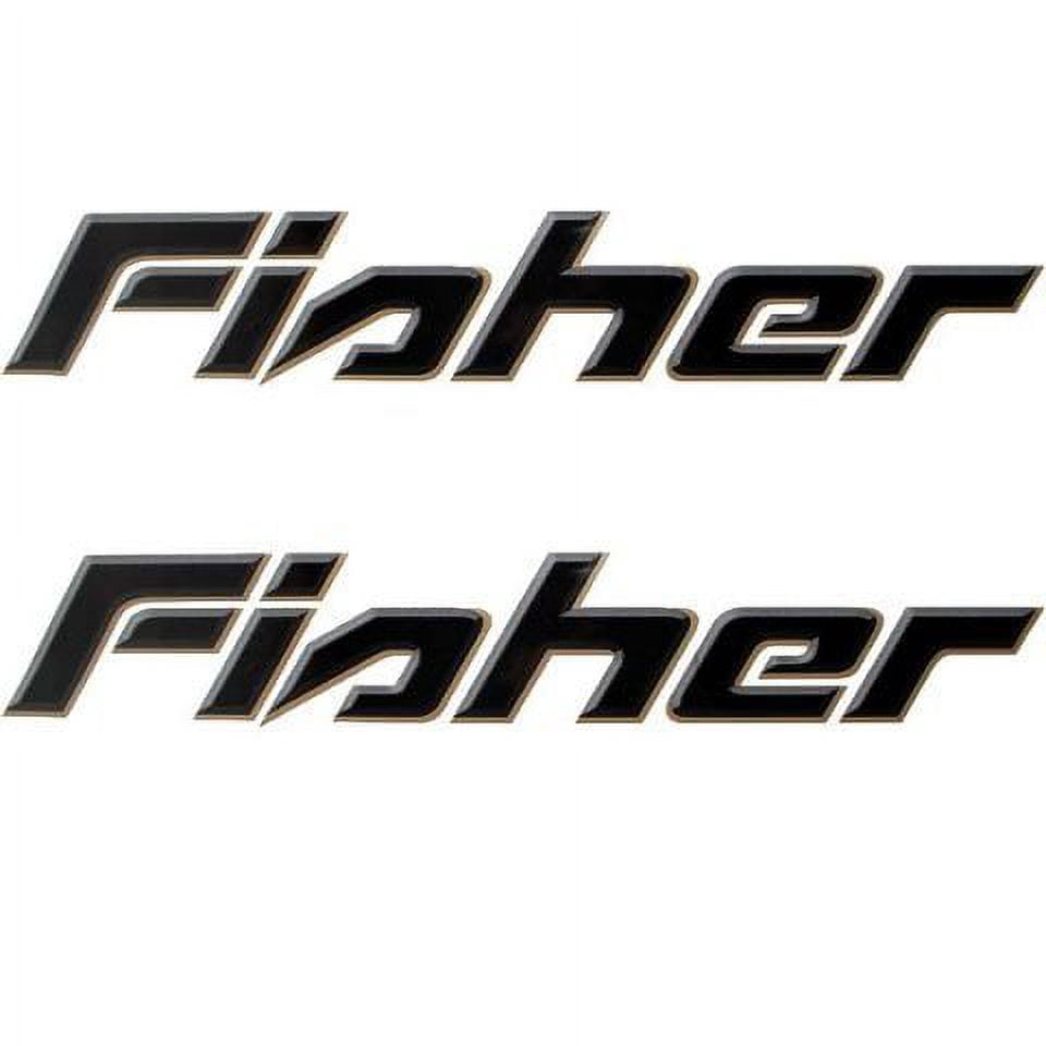 Tracker Fisher Black / White / Gold Boat Decals (Pair) - Walmart.com