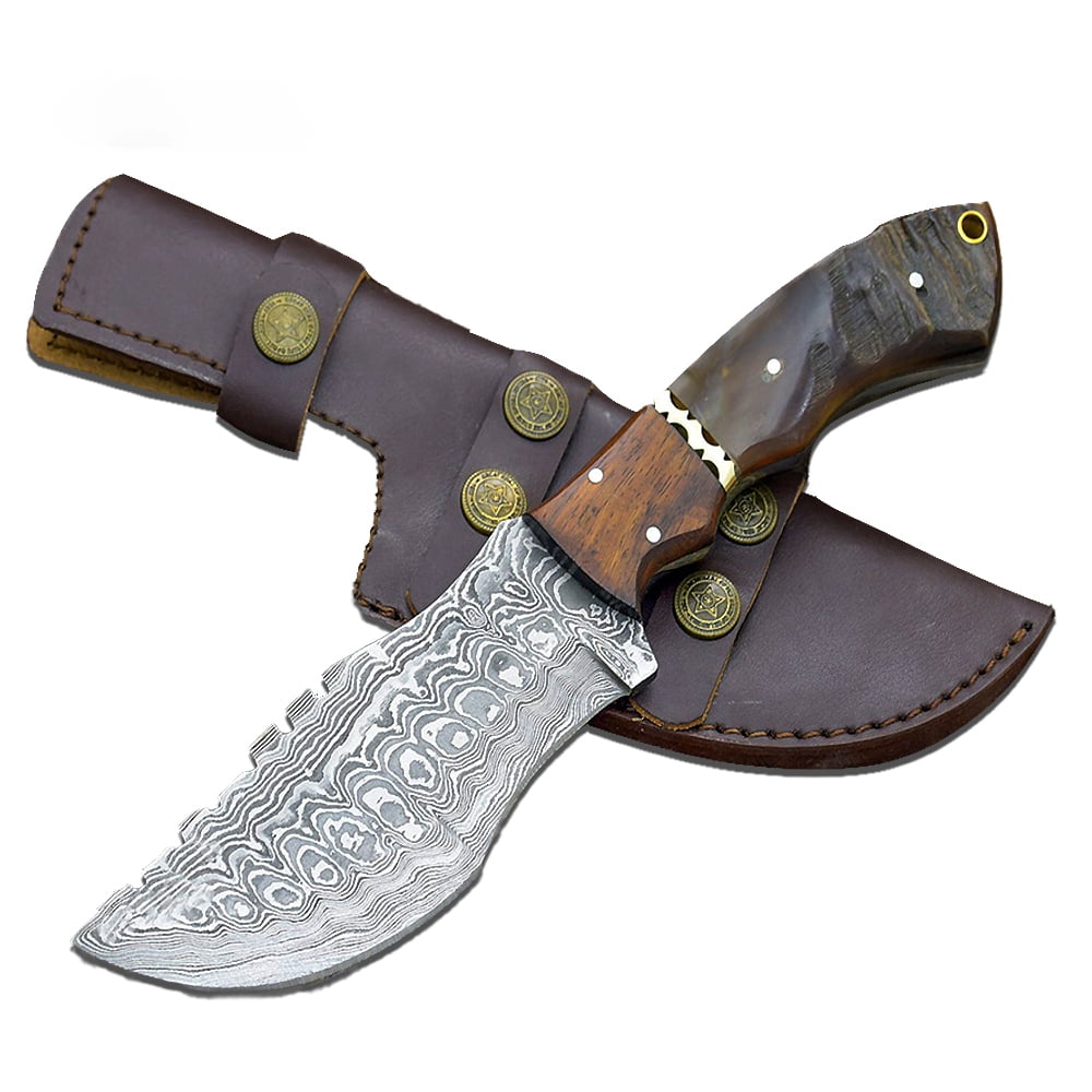 Tracker® Hand Forged High Quality Tracker Knife with Leather Sheath ...