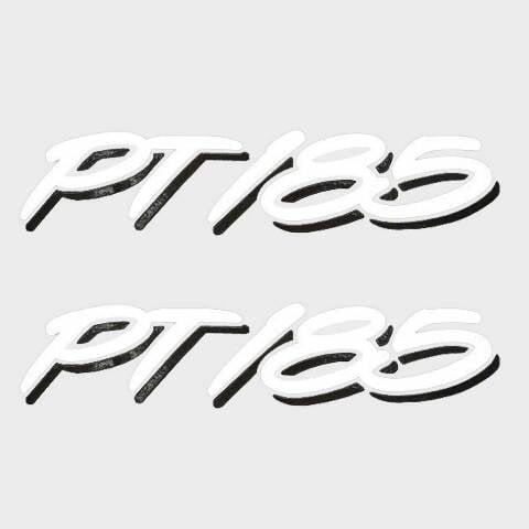 Tracker Boat Decals 110405 | Pro Team 185 Glossy White Stickers (Pair ...