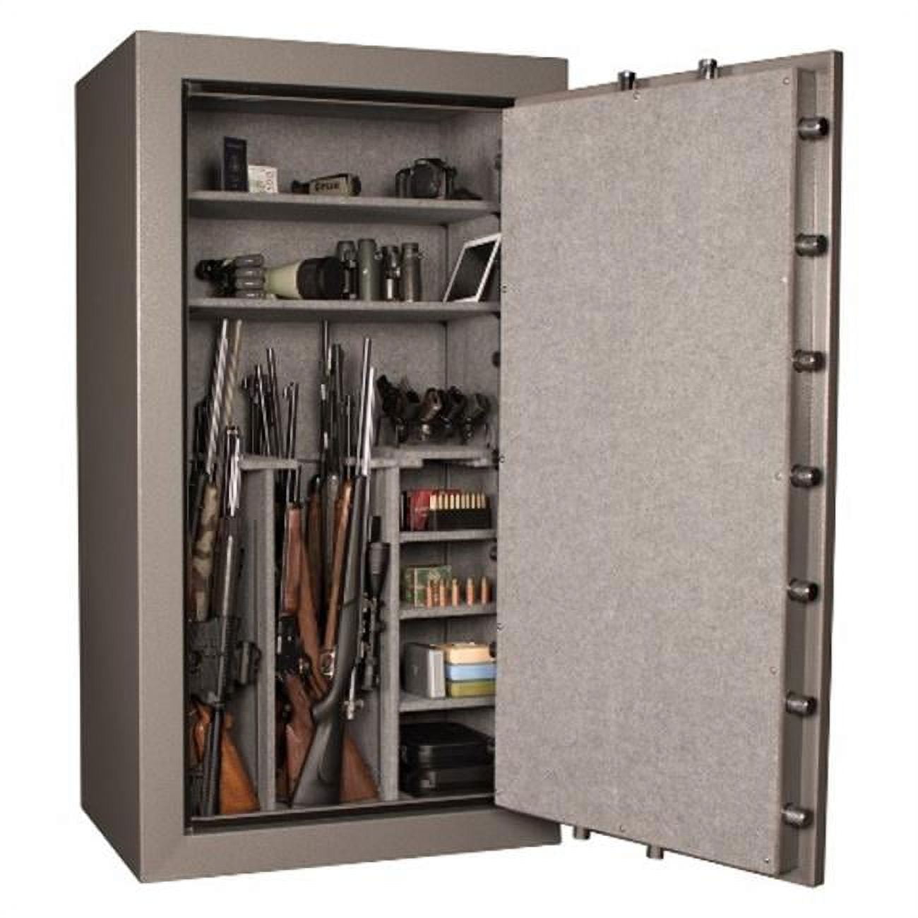 Tracker Safe TS45-GRY 45-Gun Fire Resistant Combination/Dial Lock Gun ...