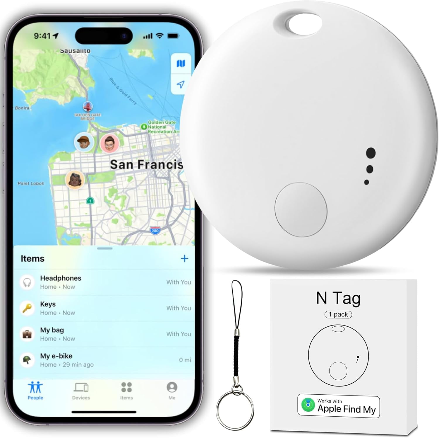 Tracker Tag 4 Packs Bluetooth Tracker, Smart Tag Locator Tracking ...