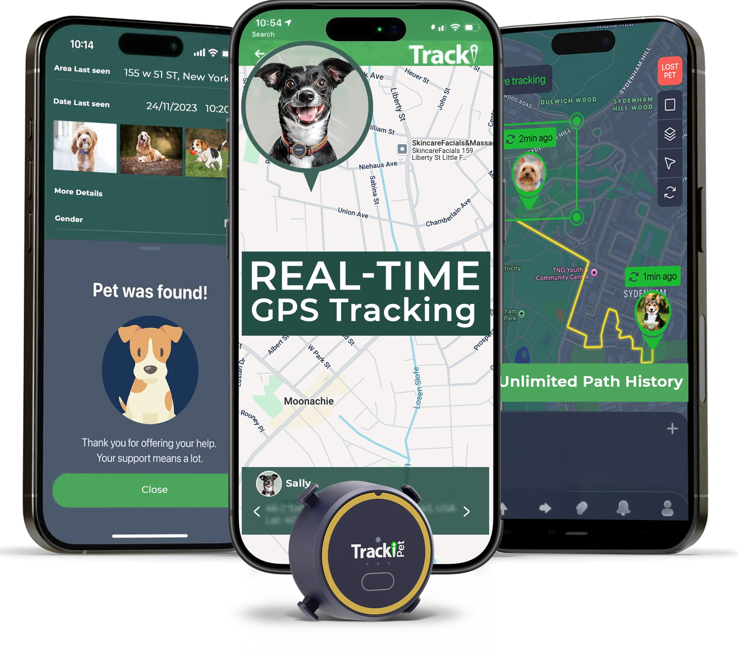Tracki Dog GPS Tracker – Real-Time Dog Tracker & Pet Tracker – GPS ...