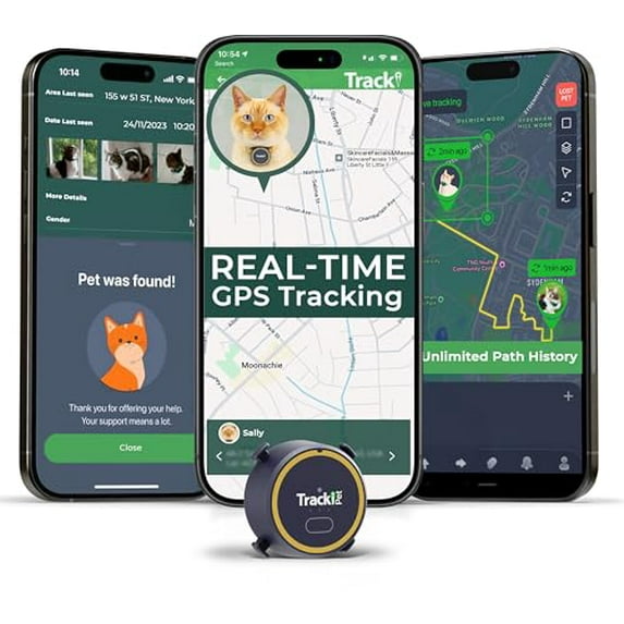 Tracki Dog GPS Tracker – Real-Time Pet Tracker, Waterproof, Collar ...