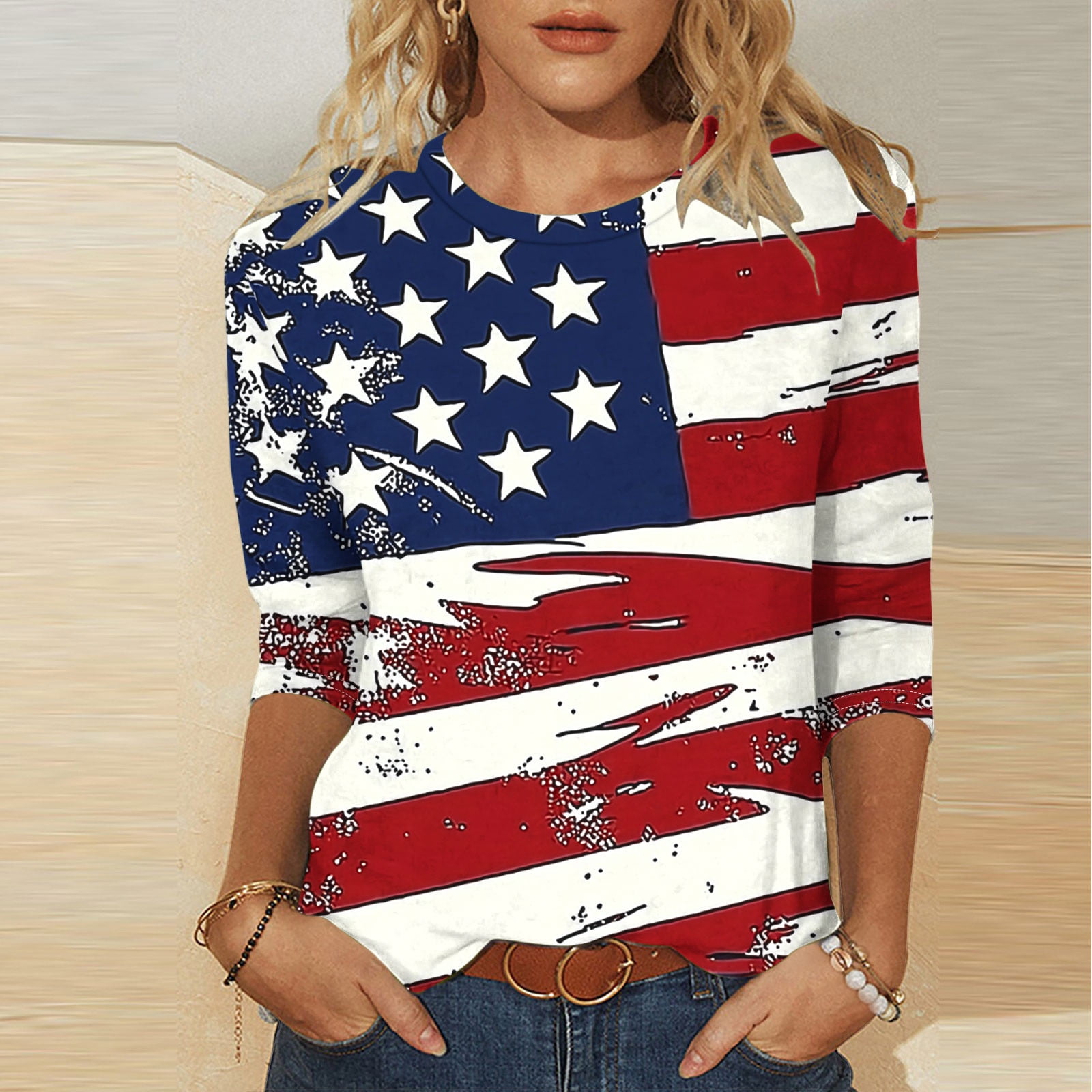 Tracking My Recent Order 4Th of July Shirts for Women 3/4 Sleeve ...