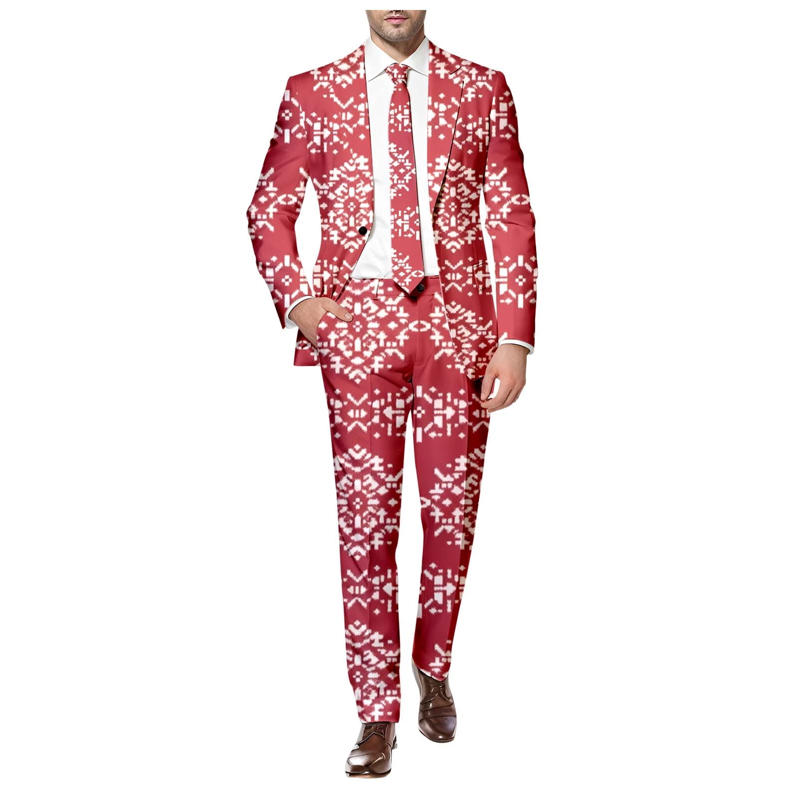 Tracksuit Men Men's Halloween Suit Pant Top Jacket Casual One Button ...