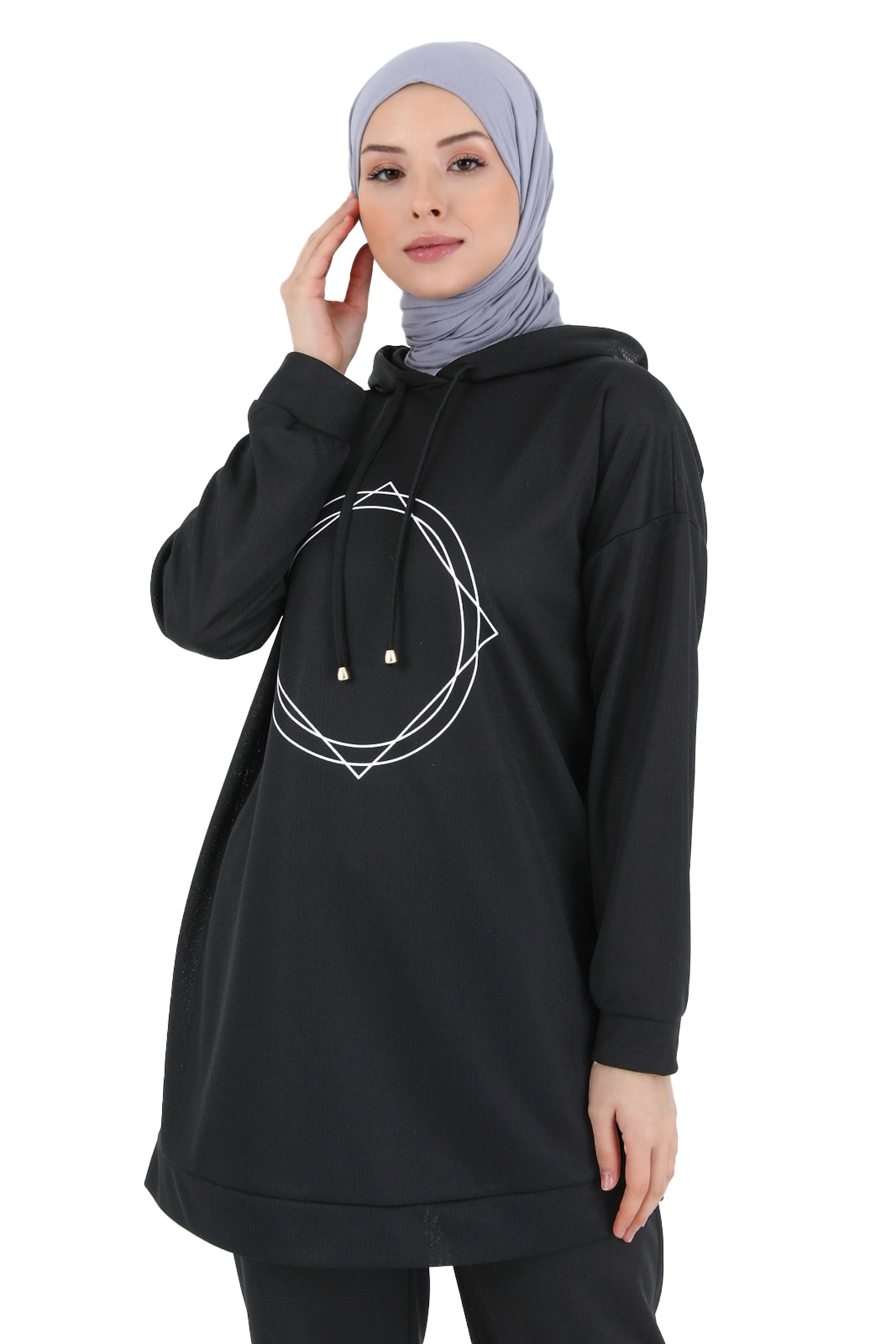 Tracksuit Set Black - Walmart.com