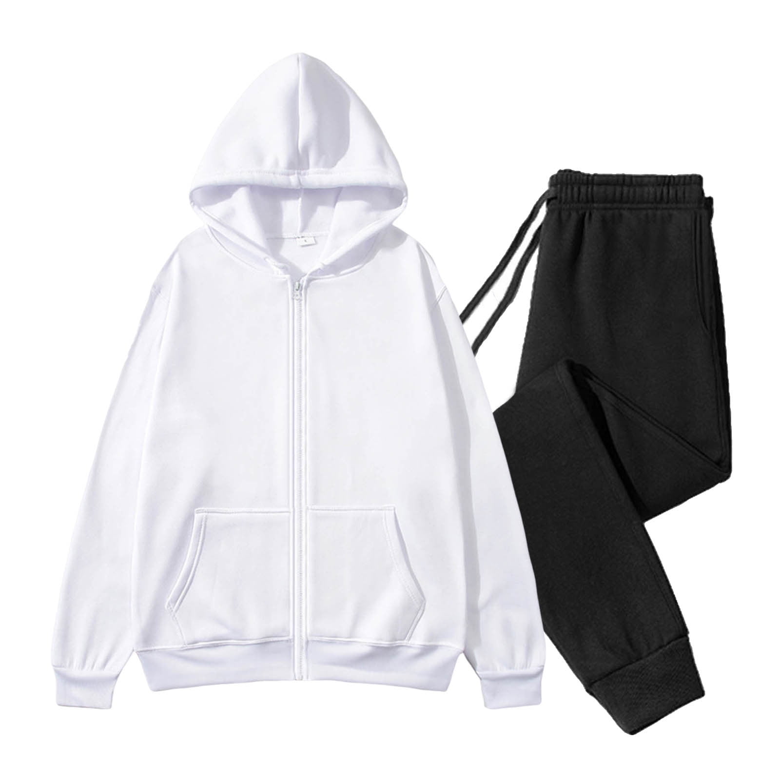 Tracksuits for Women and Men 2 Piece Soft Fleece Fall Winter Sweatsuits ...