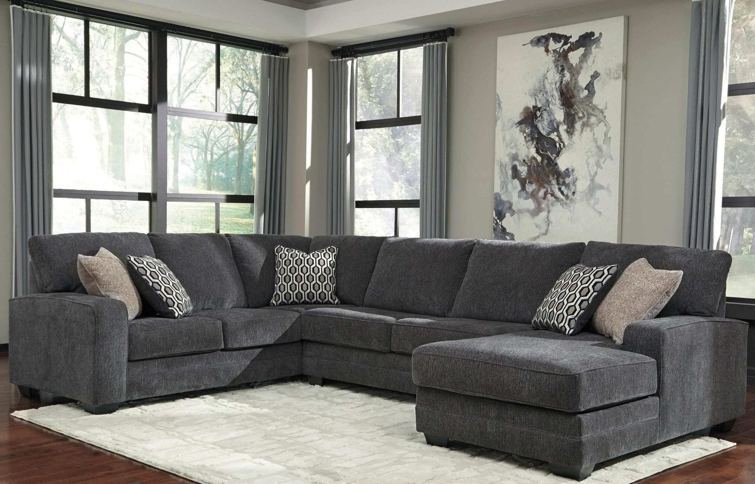 Tracling Slate 3pc RAF Chaise Sectional - Walmart.com