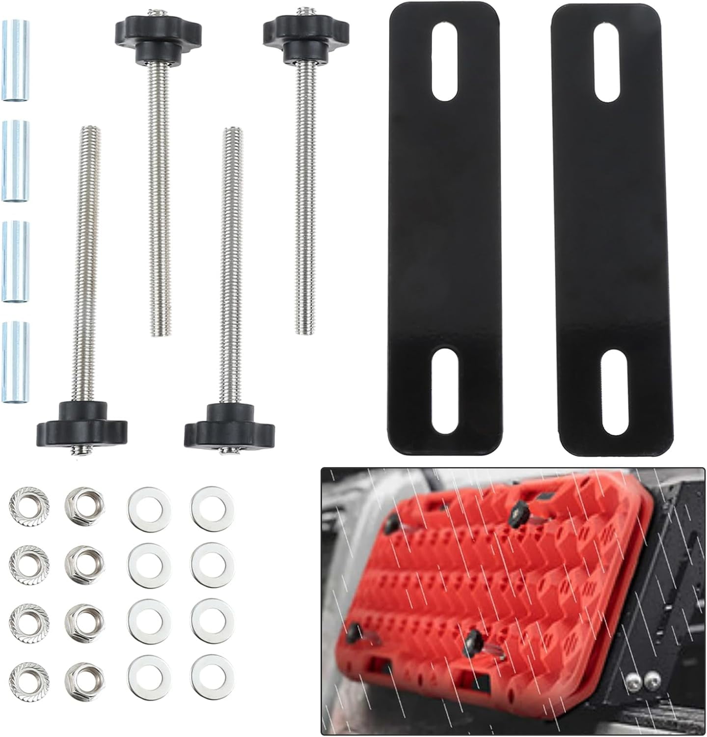 Traction Board Mounting Kit, Recovery Board Mount Safety Traction Board ...