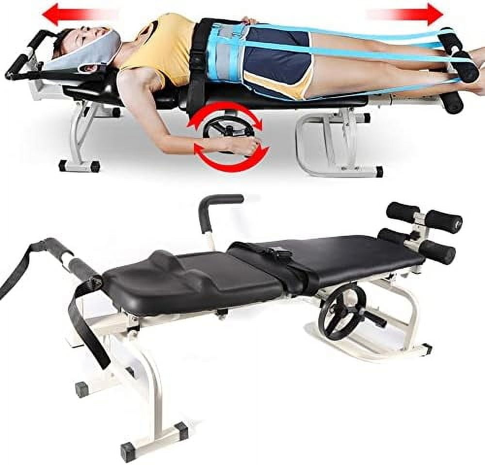 Traction Table Inversion Table Lumbar Neck Stretcher Cervical Massage ...