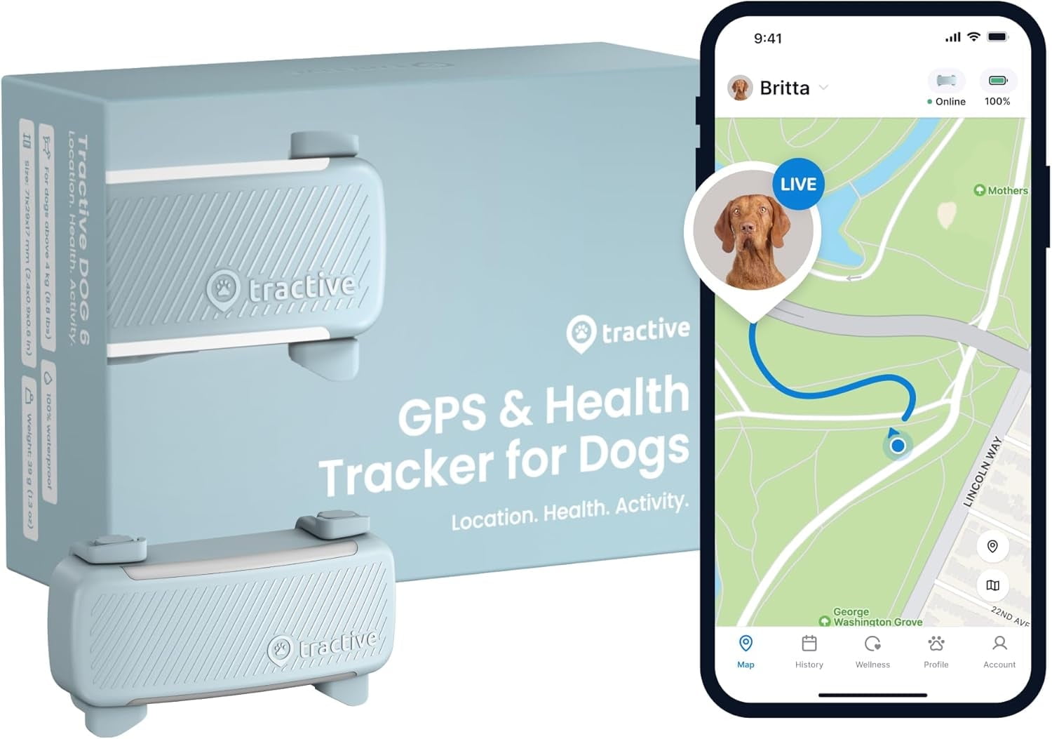 Tractive GPS Dog Tracker | Market Leader | Real-time Location Tracking ...
