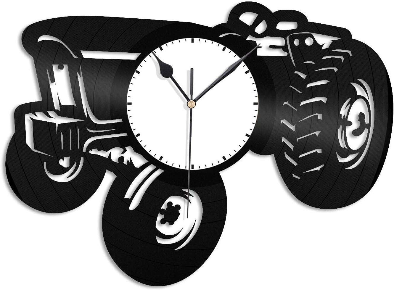 Tractor 3D Wall Clock Vinyl Wall Clock,Vinyl Record Clock Wall Art ...