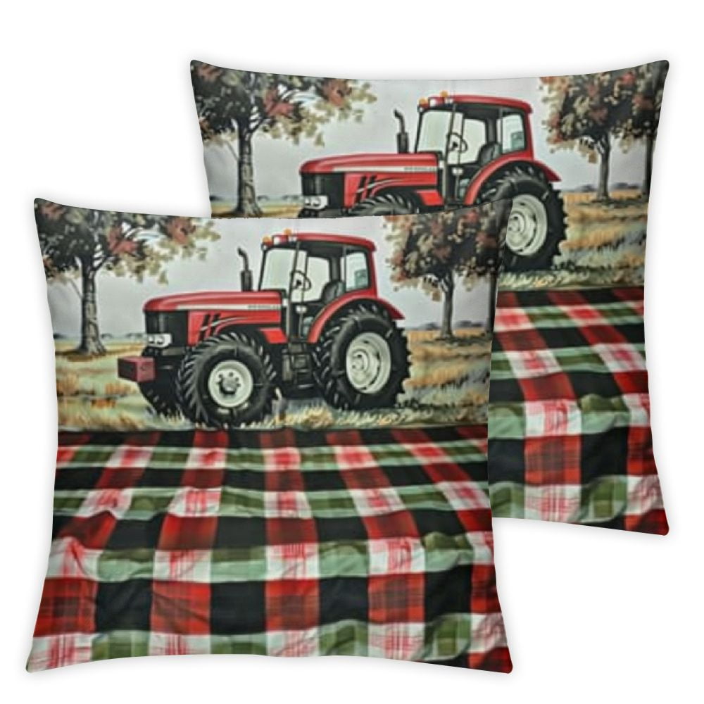 Tractor Bedding Set Red Tractor Comforter for Boys Kids Girls Teens ...