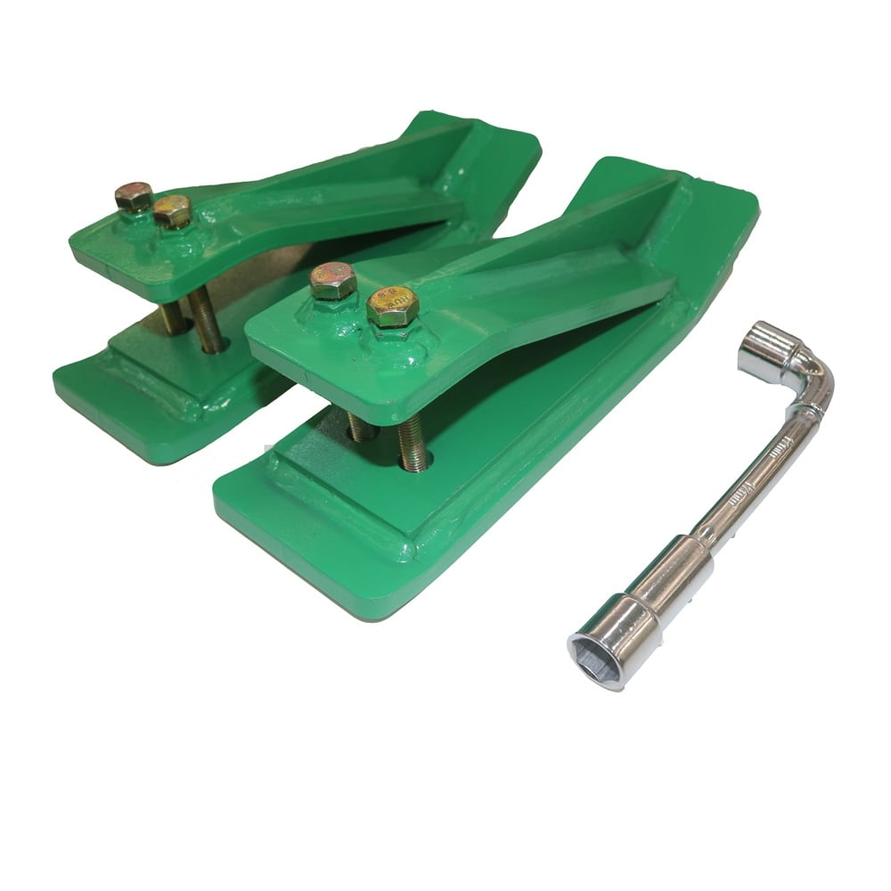 Tractor Bucket Protector Set, 2-Piece Heavy Duty Steel Ski Edge Guard ...
