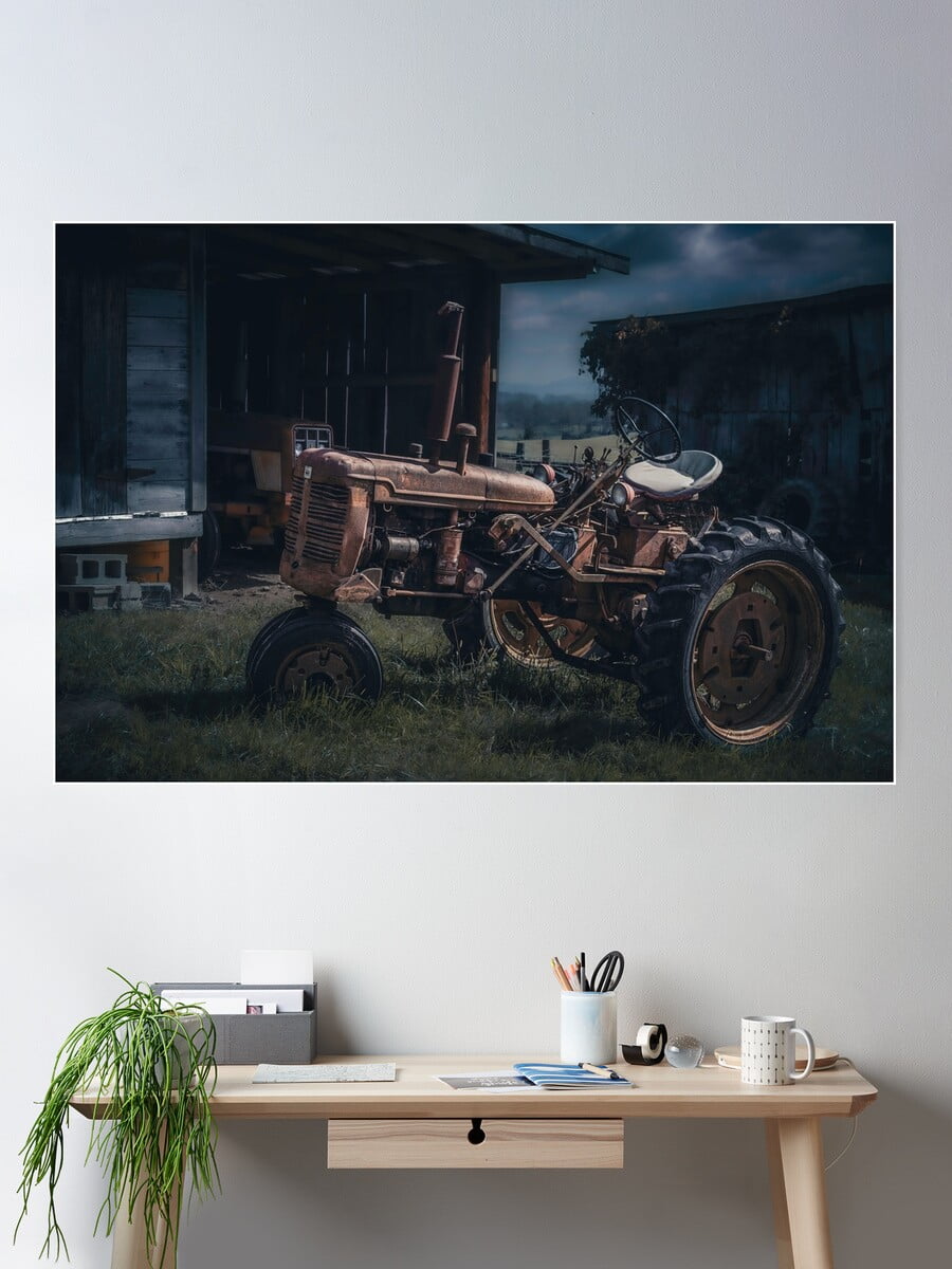 Tractor Cinematic Poster Wall Art, Modern Wall Decor For Living Room ...