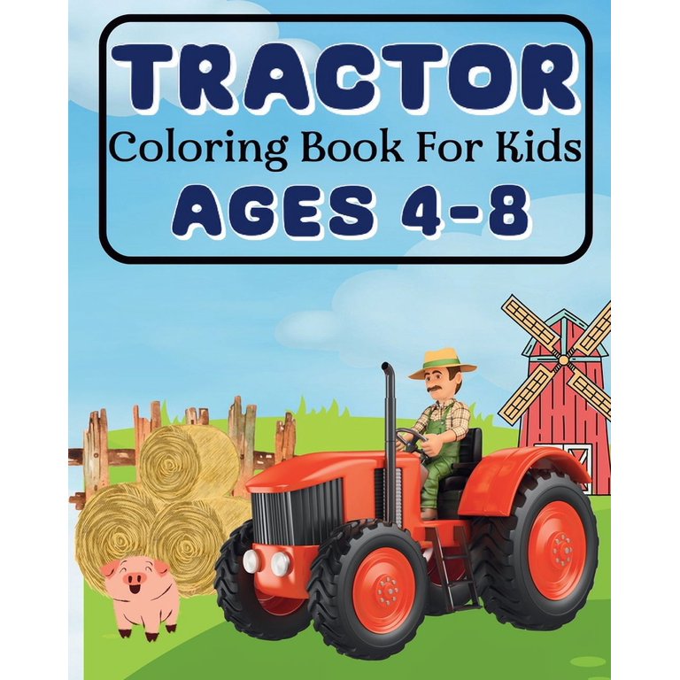 coloring book tractors
