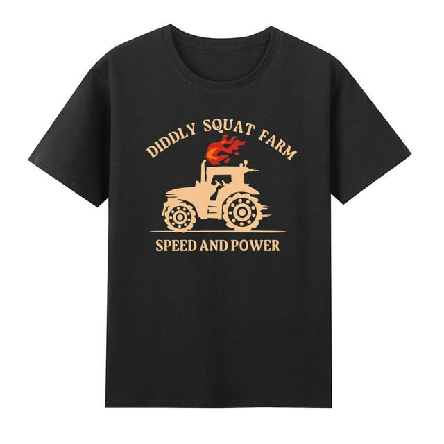 Tractor Design Diddly Squat Farm Speed And Power Farm Farmer T Shirt