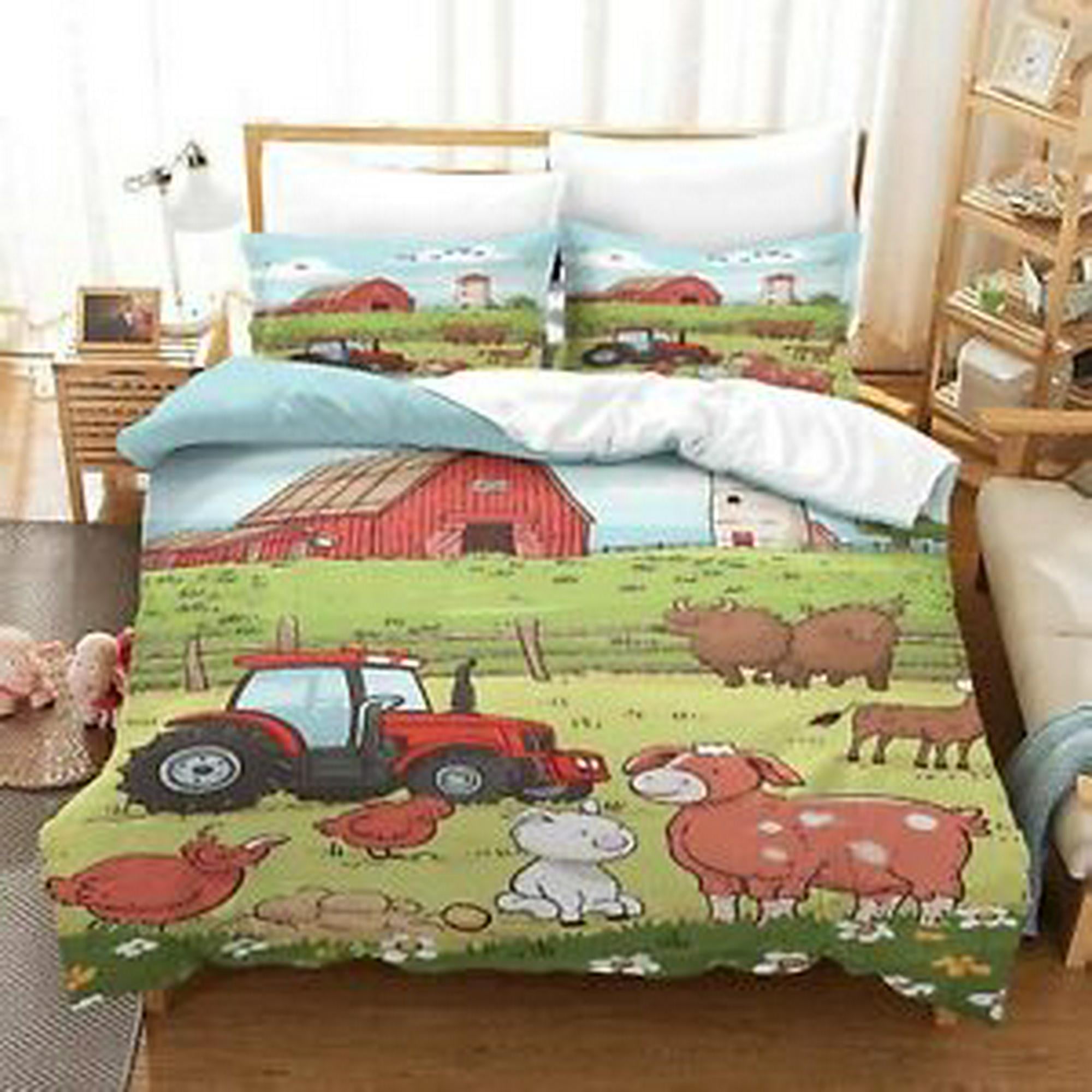Tractor Duvet Cover Set 3D Print Bedding Set Comforter Cover with ...