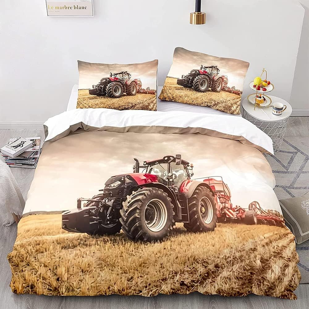 Tractor Duvet Cover Set,Bedding Set for Kids and Adult, Home Decor ...