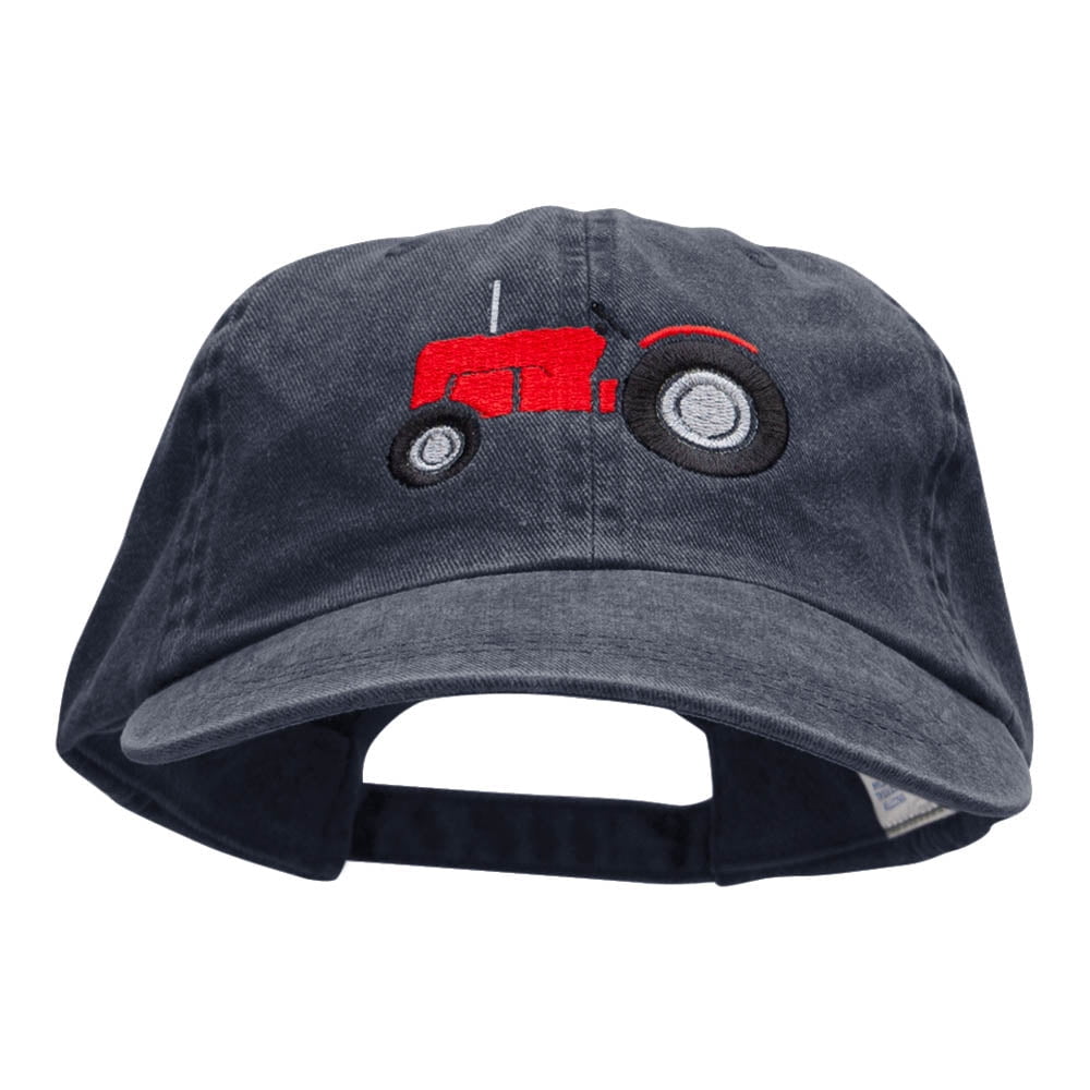 Tractor Embroidered Pigment Dyed Wash Caps - Navy OSFM - Walmart.com