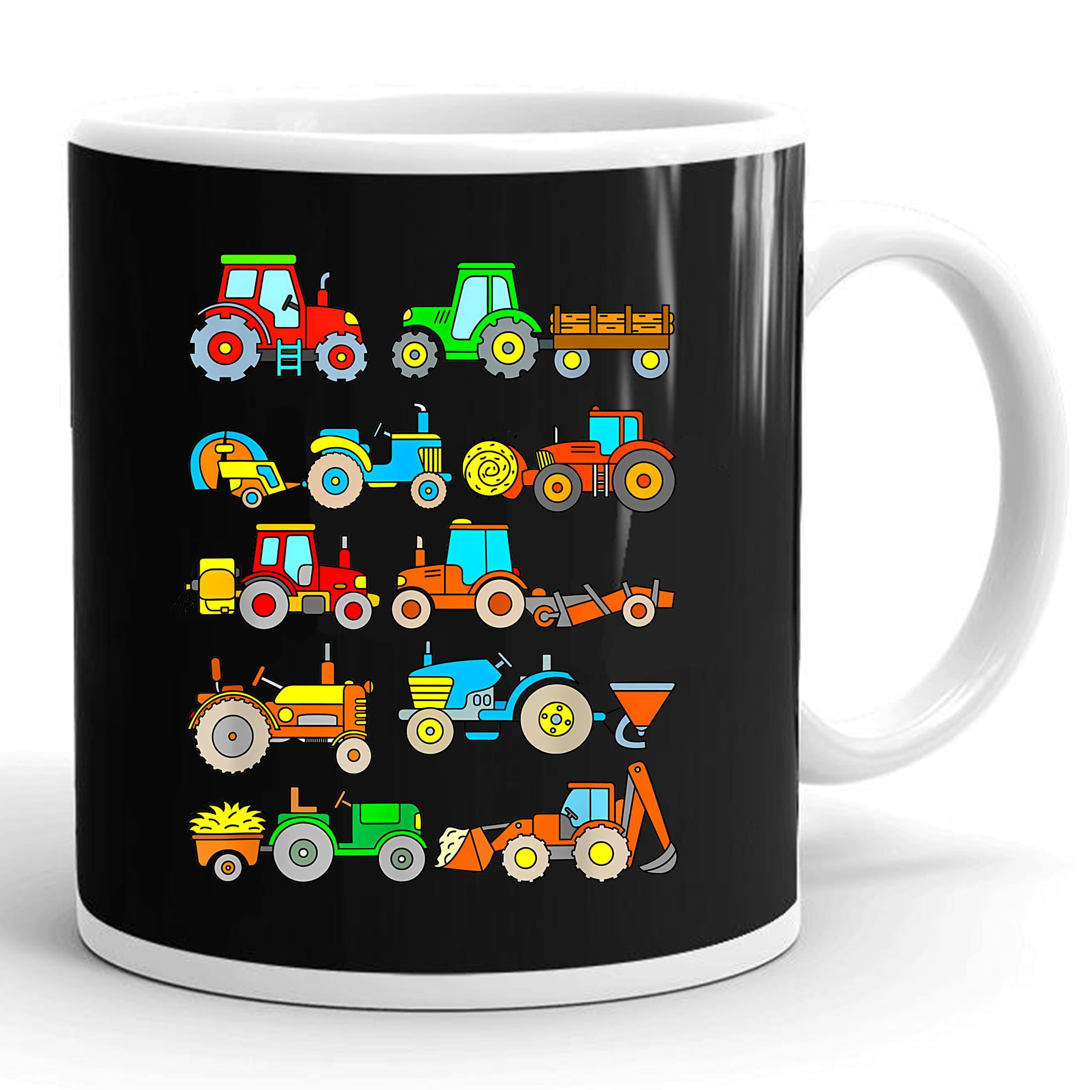 Tractor Farm Farmer Farming Gift Ceramic Mug 11oz (White;11oz ...