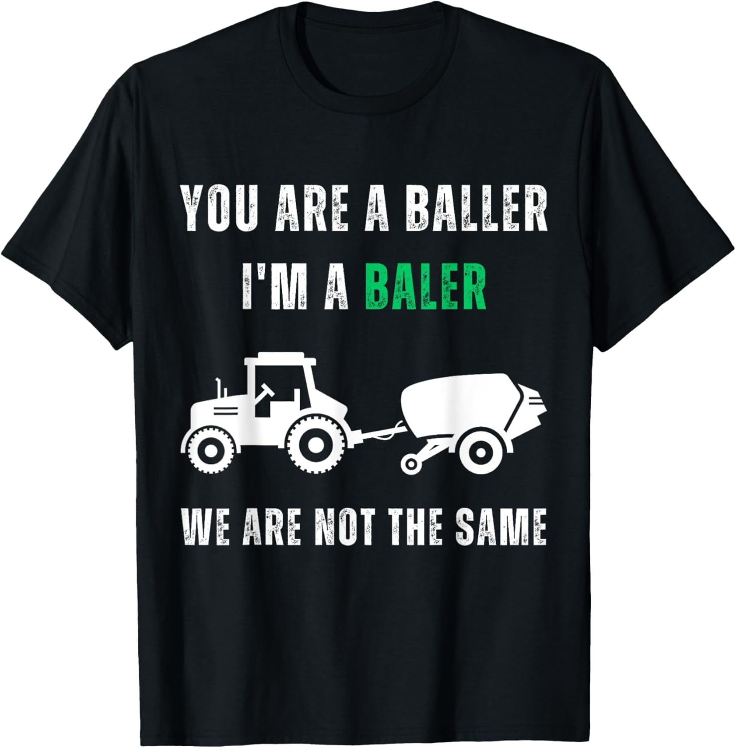 Tractor | Farmer | Hay Farmer | Baler | Funny Tractor T-Shirt - Walmart.com