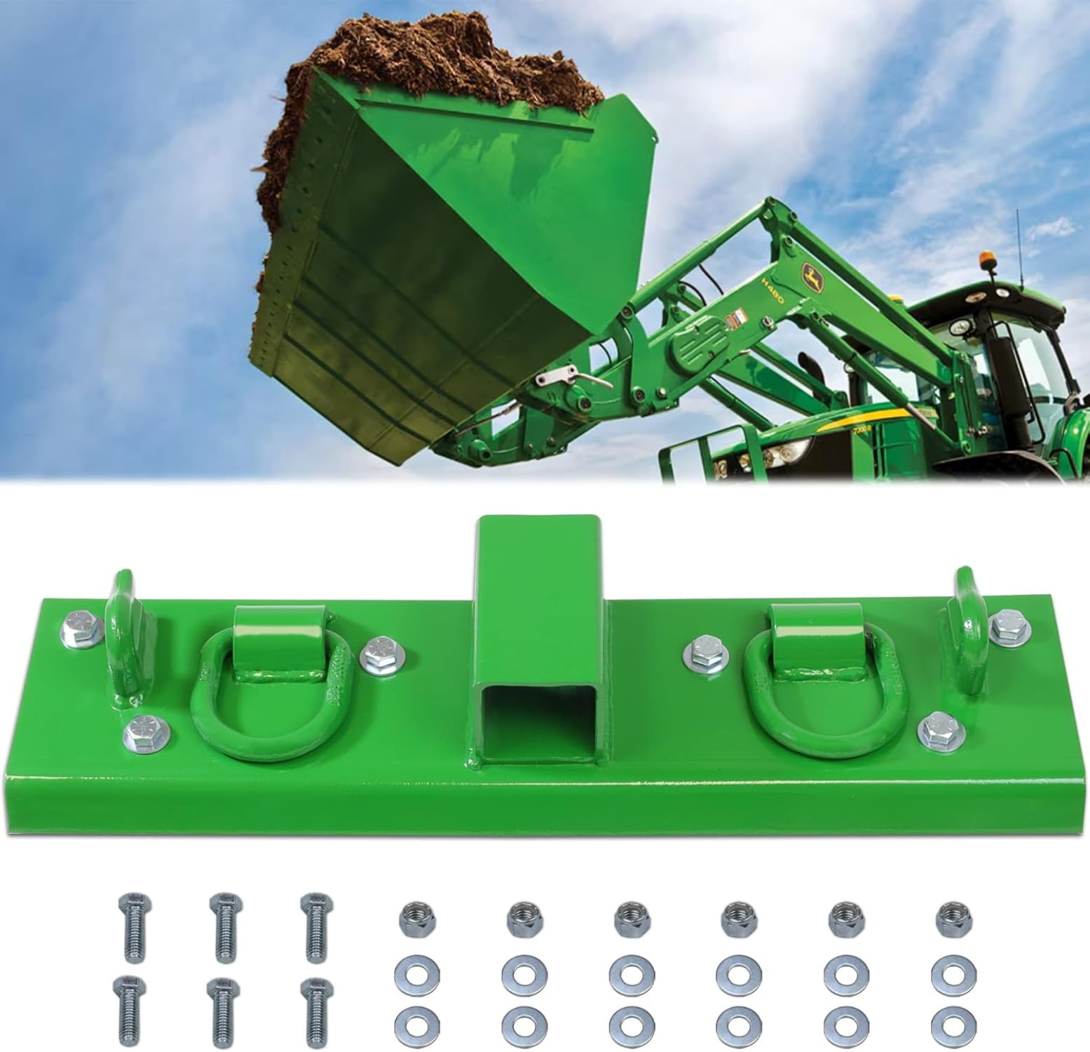 Tractor Grab Hooks Compact Tractor Bucket Hooks Bolt On Compatible with ...