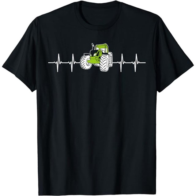 Tractor Heartbeat Funny Ekg Pulse For Farmers T Shirt