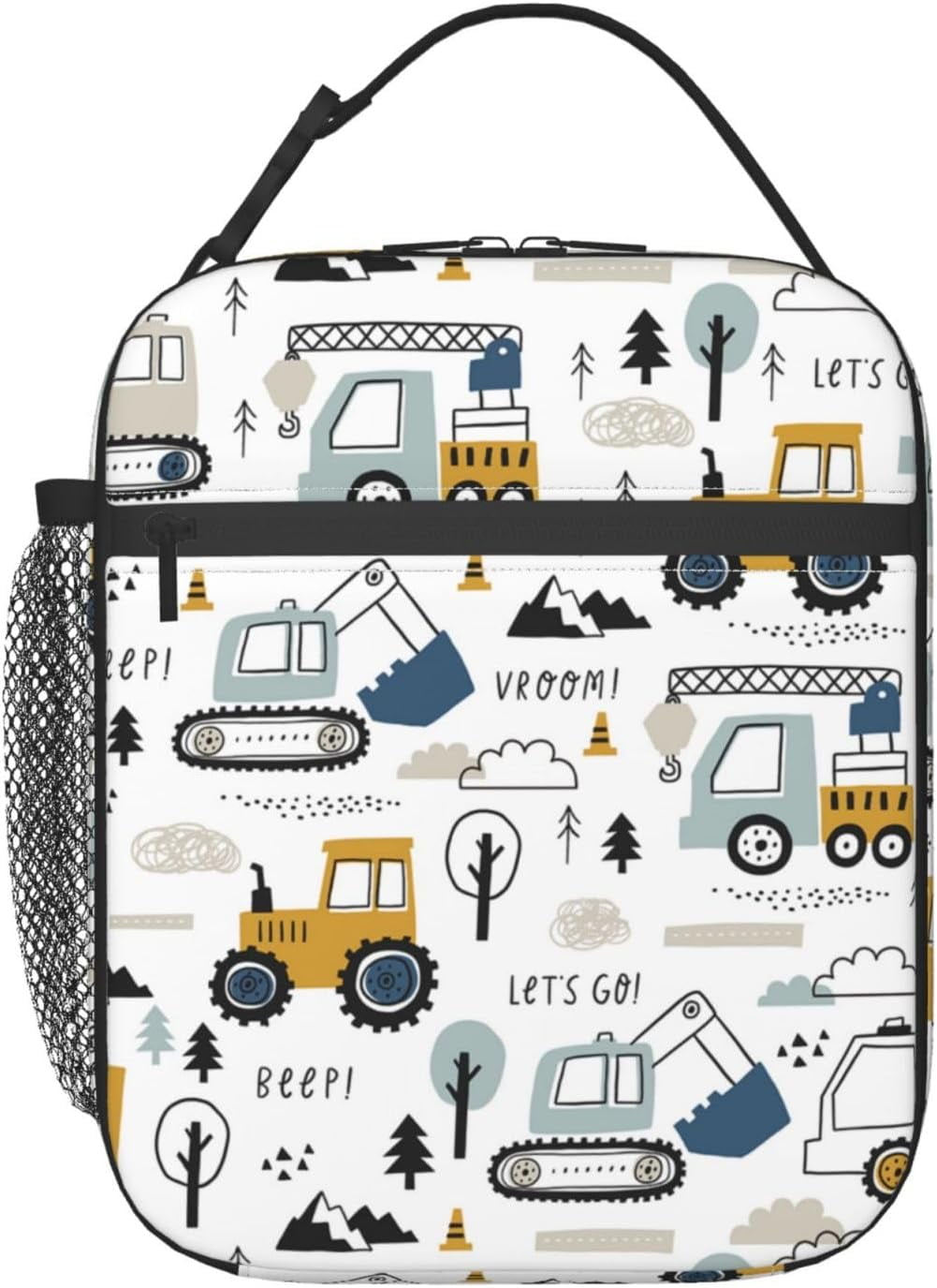 Tractor Lunch Box for Adults Cute Cars Lunch Bag Cooler Tote Reusable ...