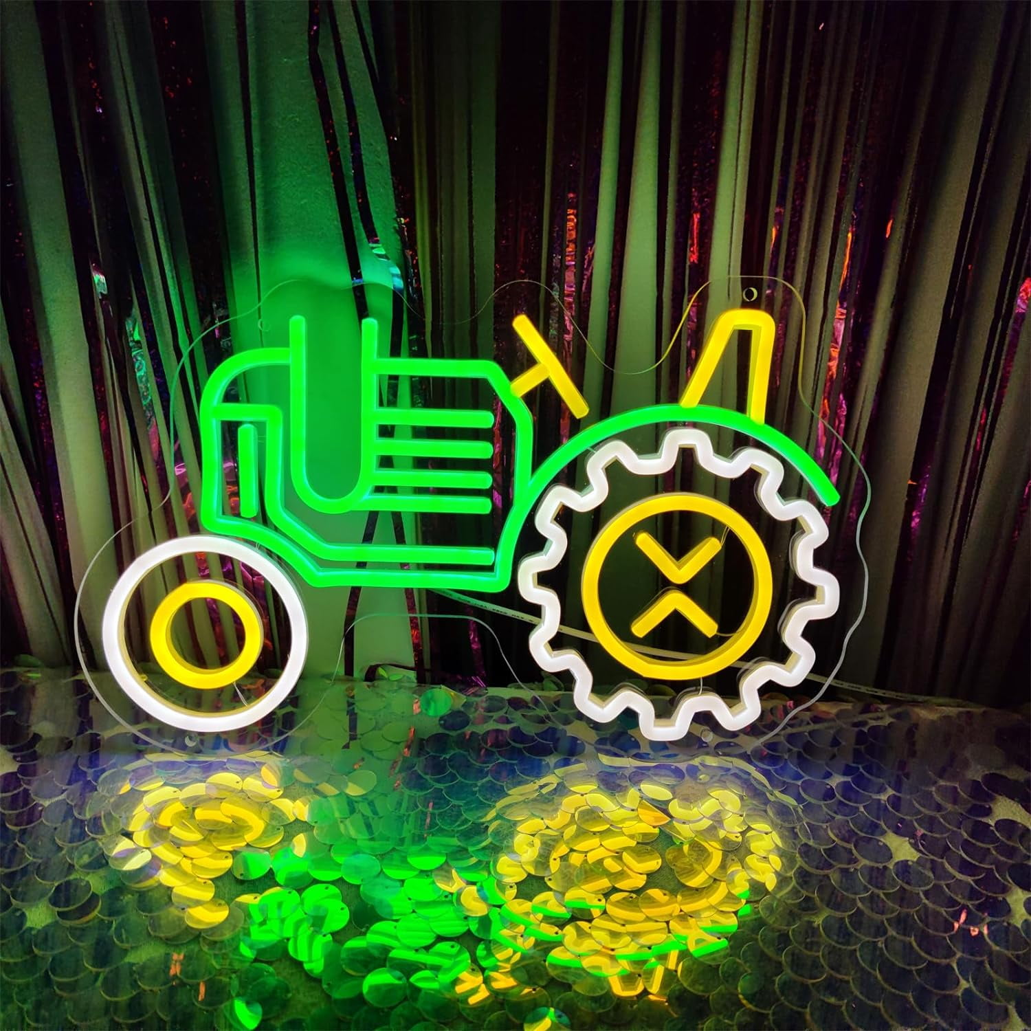 Tractor Neon Sign for Wall Decor, Tractor Led Sign, Tractor Neon Lights ...